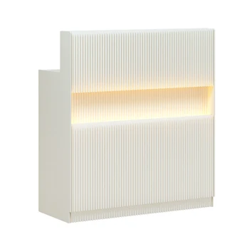 Light Glowing Paper Reception Desk Folding Portable Reception Table ...