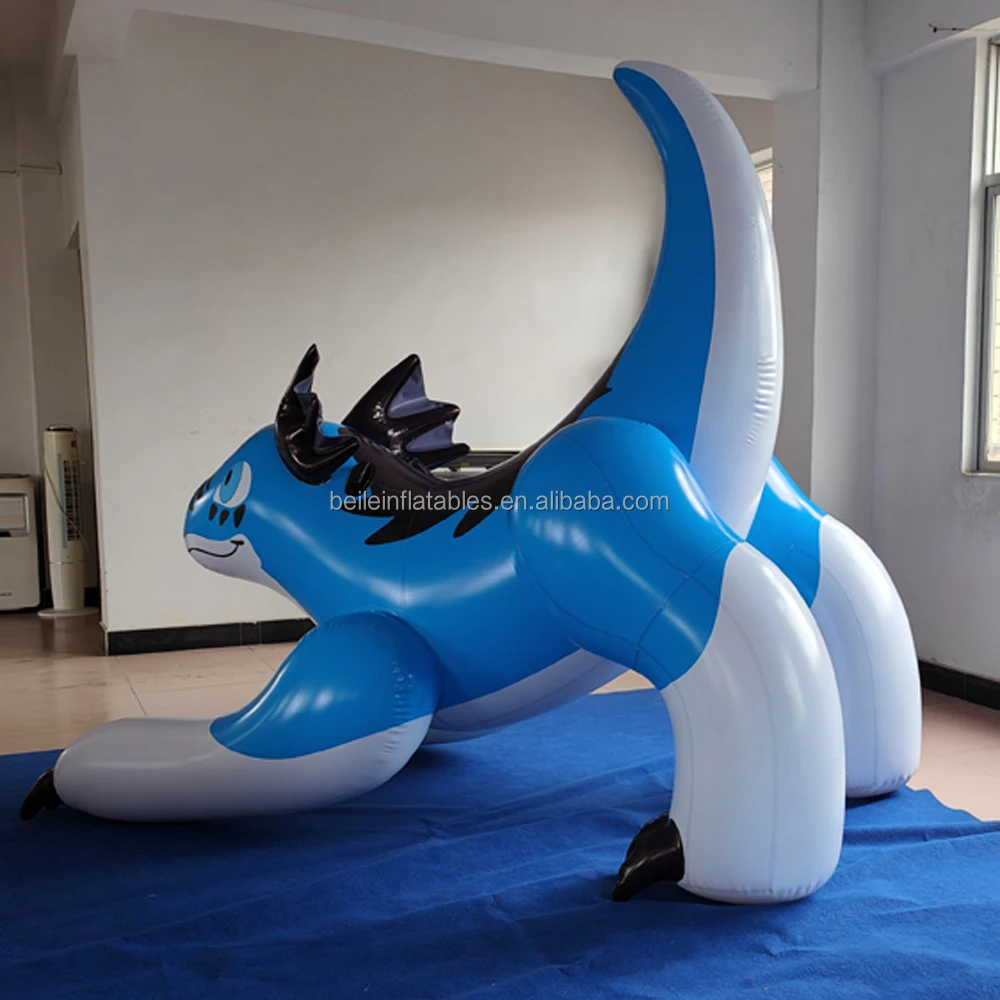 Beile Factory Customize Blue Pvc Inflatable Dragon For Sale - Buy ...