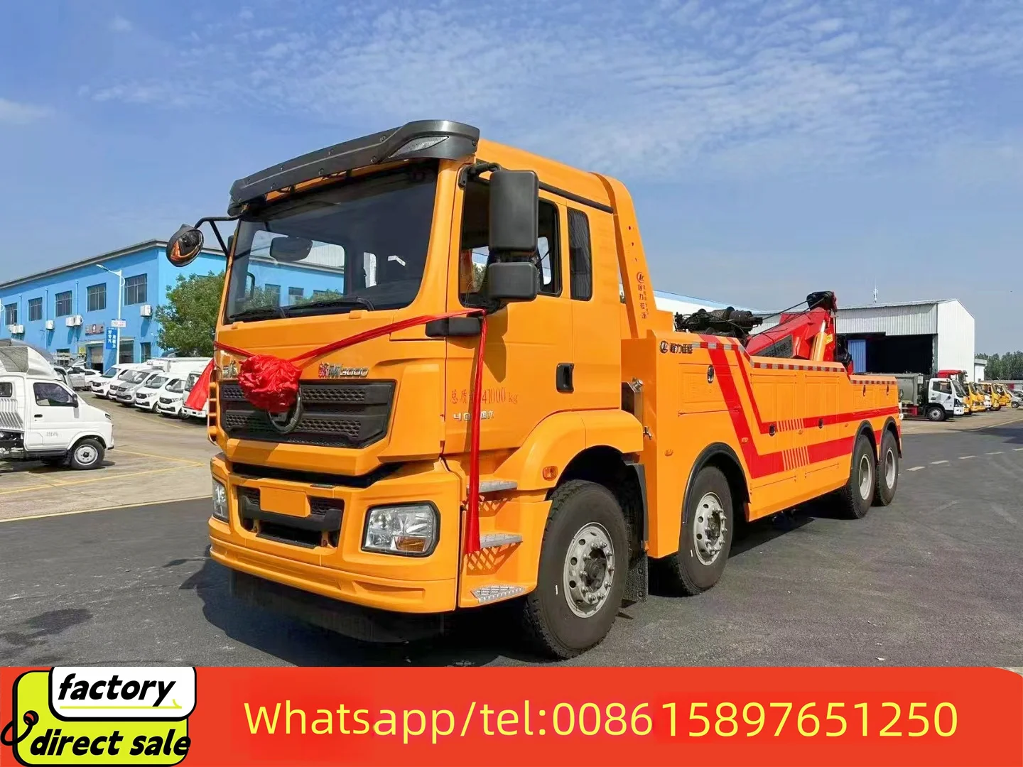 Shacman Wrecker Tow Truck 8x4 50 Tons Heavy Duty Tow Truck Tractor ...