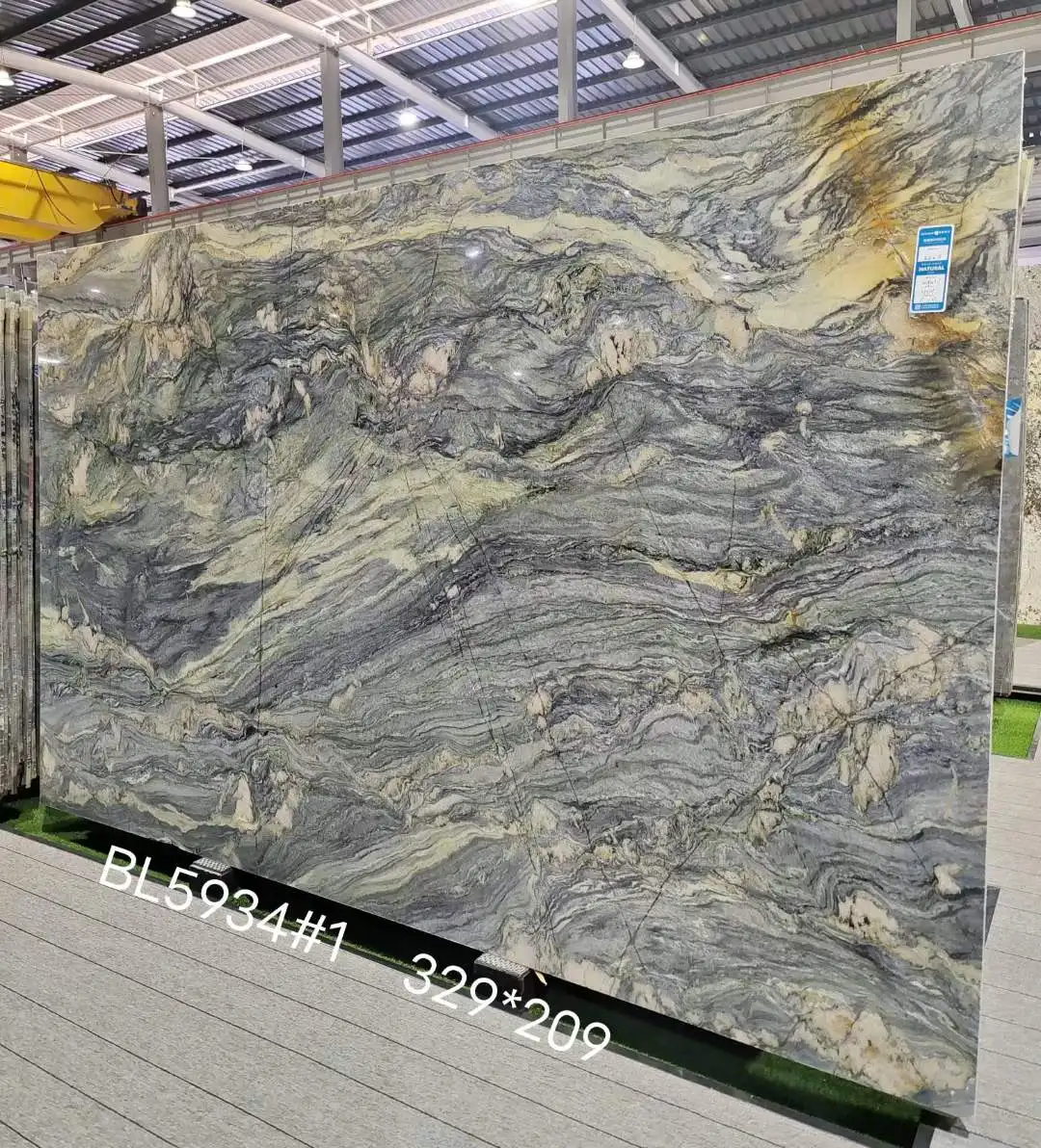 Yd Stone Wave Veins Quartzite Slab Blue Fusion Quartzite Slab For ...