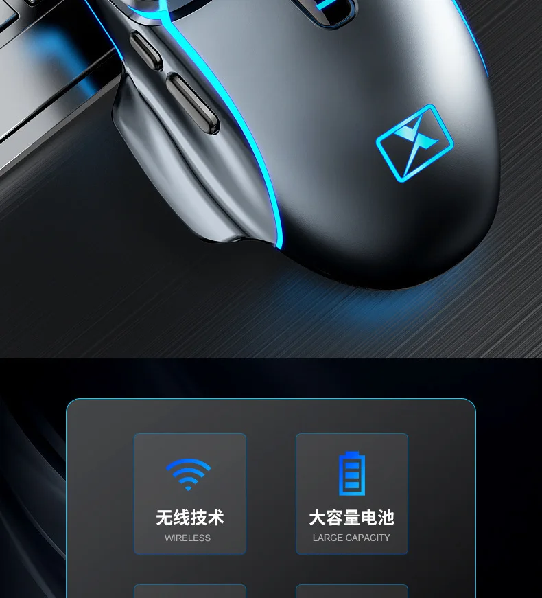 Xinmeng M215 Wireless Mouse Rechargeable Notebook Desktop Computer ...