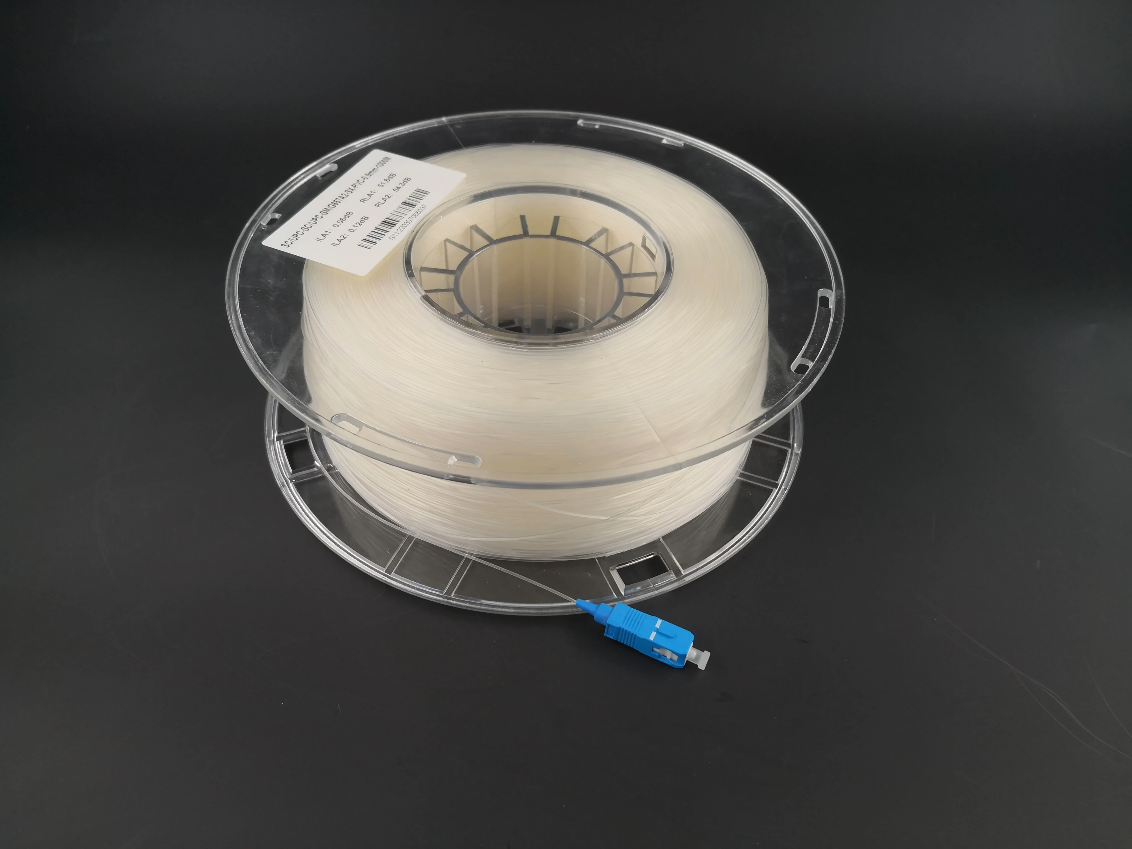 Indoor G657A2 Fiber Optic Cable - Transparent SC UPC Patch Cord