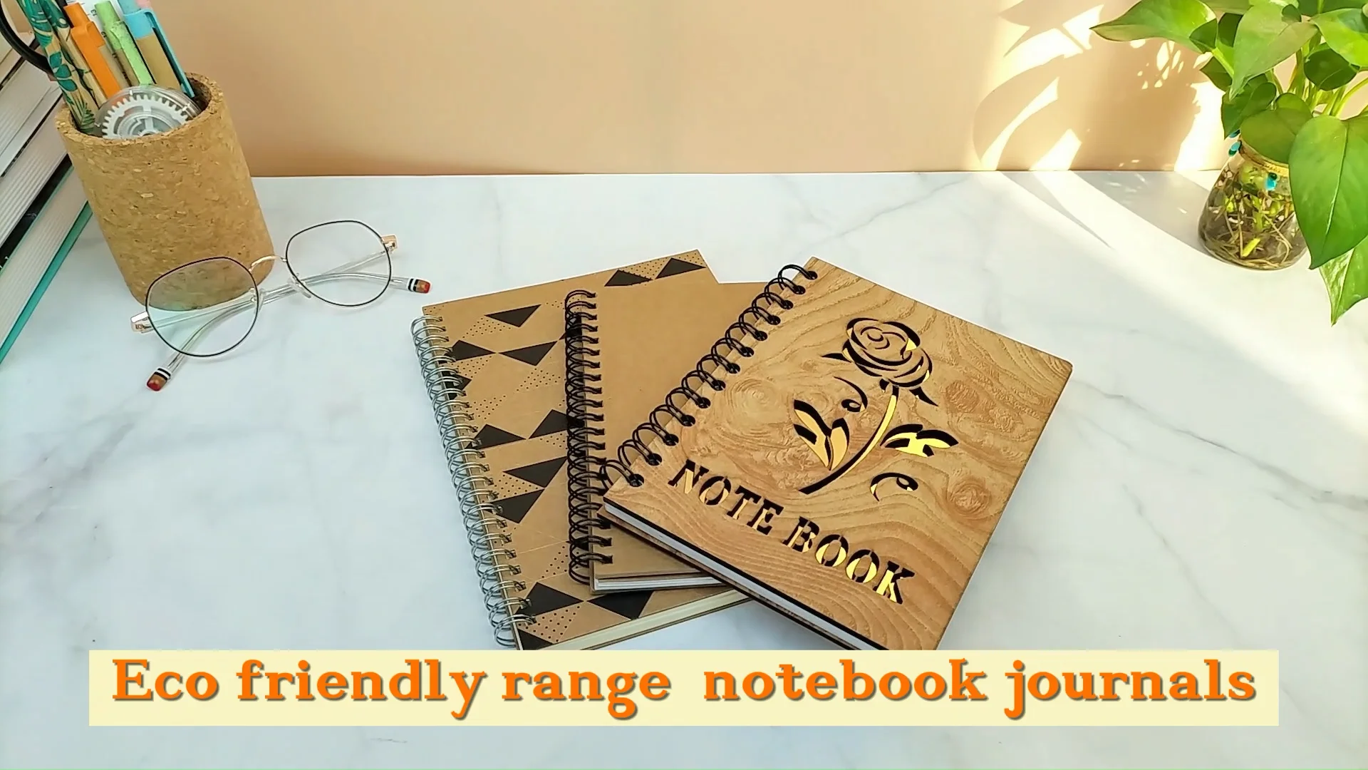Customized Environmental Wooden Cover Notebook For Students Kids,Lined ...