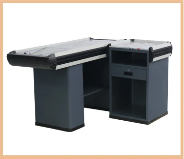 Simple Supermarket Cashier Cashier Counter Solid Wood Small bar Table ...
