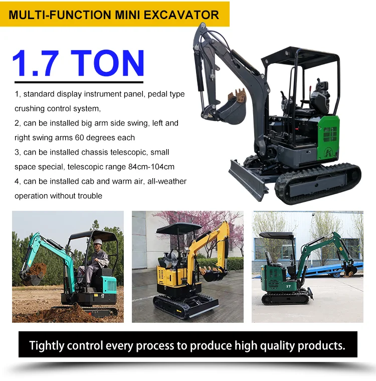 Construction Engineering Se08 800kg 0.8 Ton Excavator Kubota Engine Mini Pelle Micro Digger ...