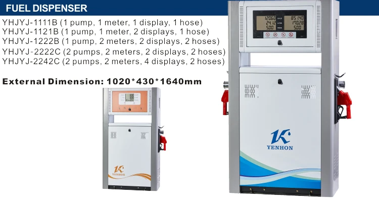 Customized Gas Station Gilbarco Fuel Dispenser with Emergency Stop