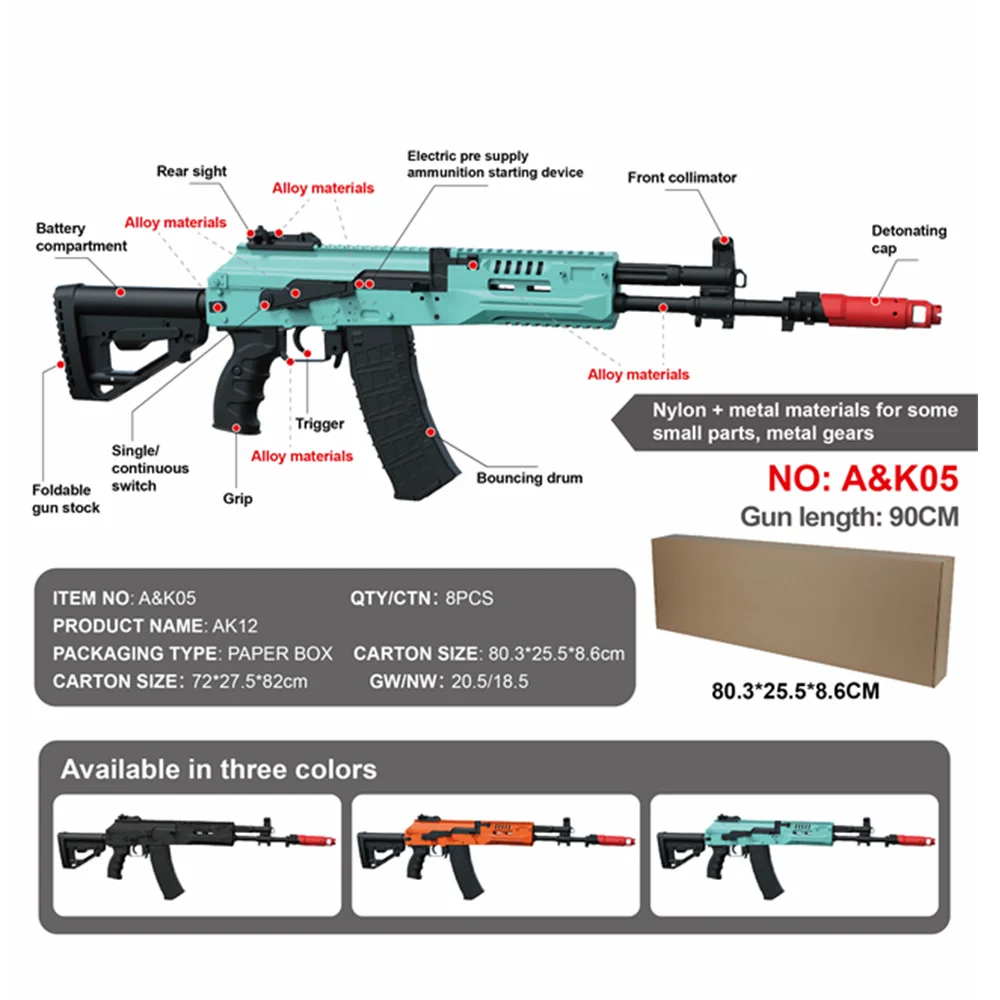 Ak01 Toy Gun Metal Gear Ladder Can Be Equipped With Fire Control Function And Can Be Customized ...
