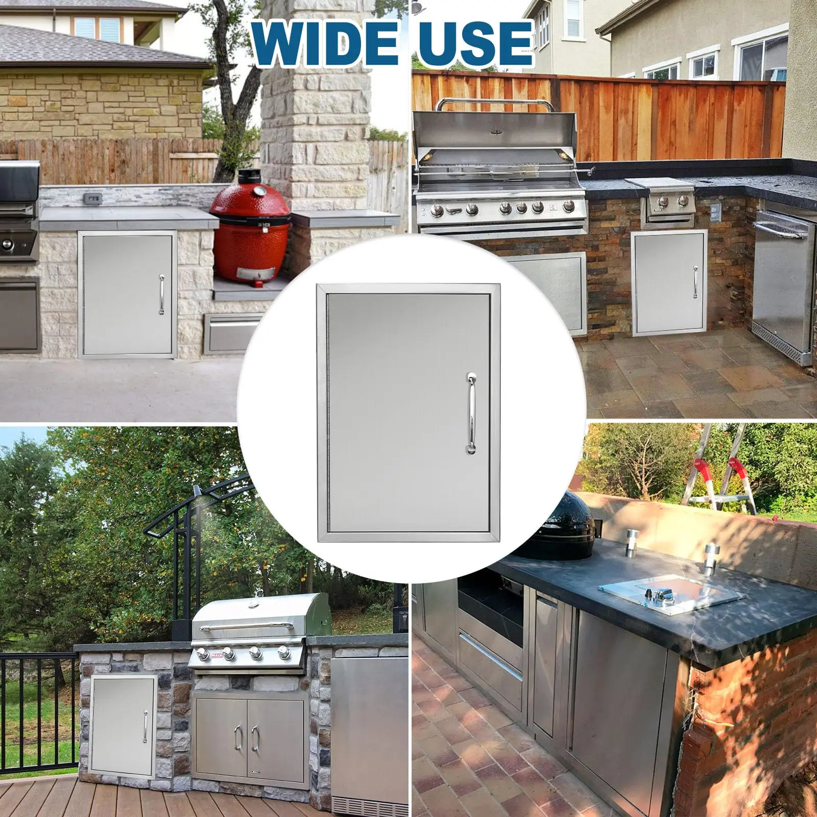 Outdoor Kitchen Doors Stainless Steel Single Access BBQ Door for Built ...