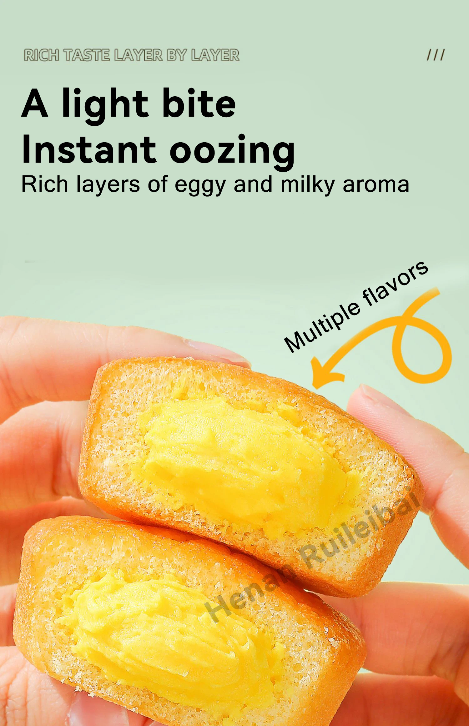 Dali Garden Low-Fat Egg Yolk Pie Whole Bag Instant Breakfast Bread ...