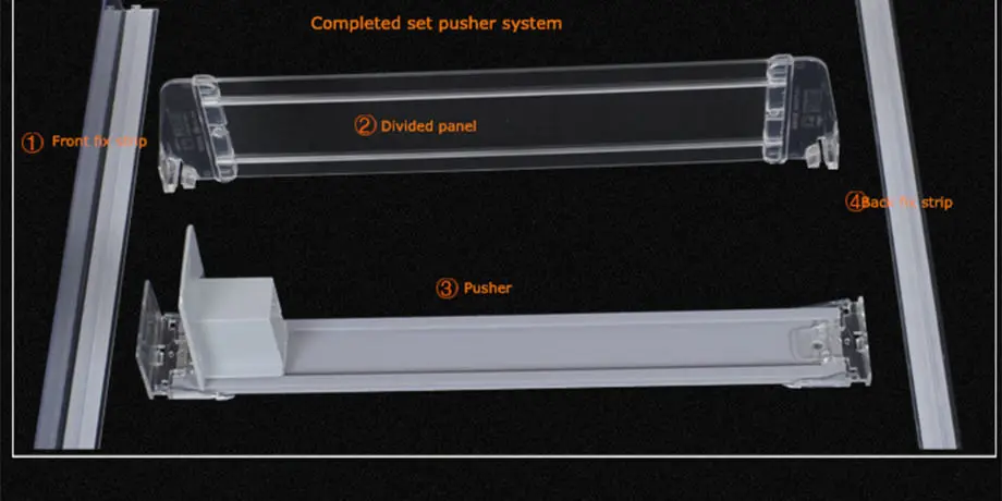 Spring Loaded Shelf Pushers - Efficient Product Management