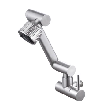 Deck Mounted Universal Rotating Robot Arm Kitchen Sink Water Tap Faucet ...
