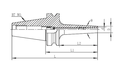 Sdc Milling Collet Chuck Bt40 Sk40 Dc06 Dc08 Dc12 Pull Back Tool Holder ...