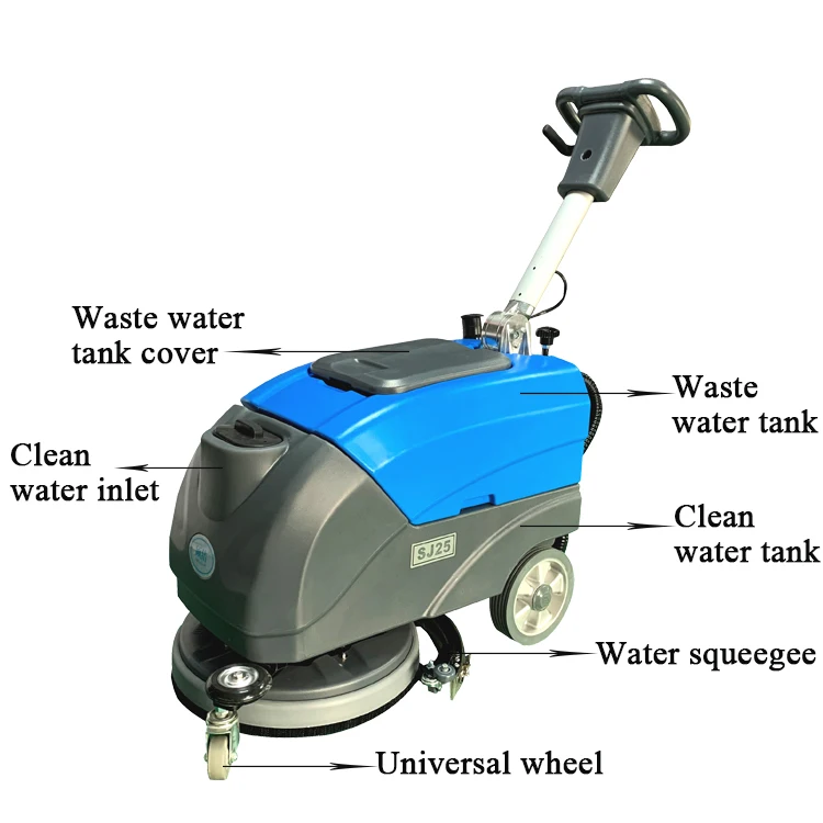 Shuojie Walk Behind Scrubbing Machine - Powerful & Efficient