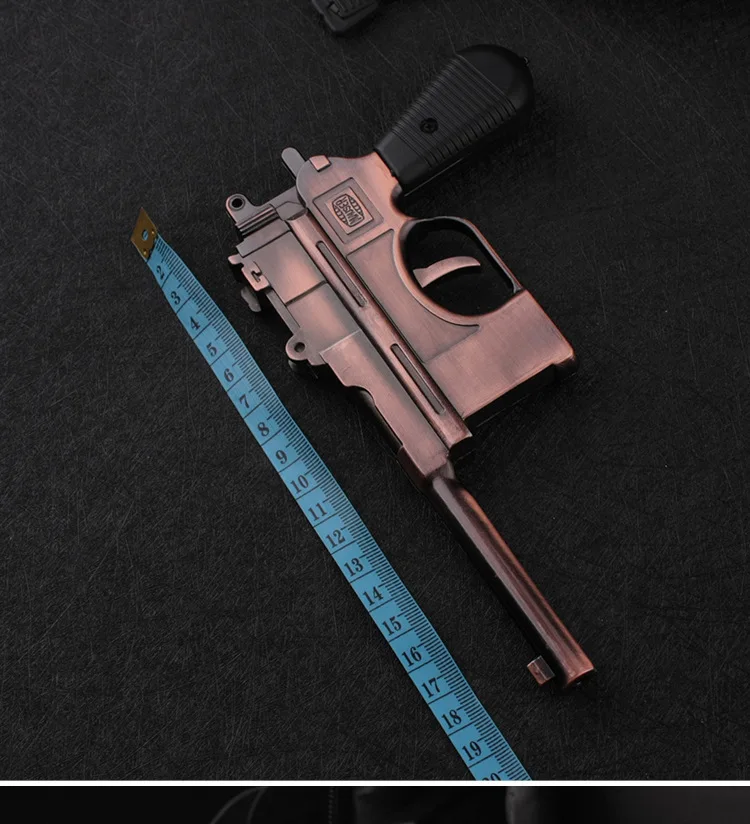 Metal Model Lighter Gun Shaped Windproof Lighter Metal Gun Pistol ...