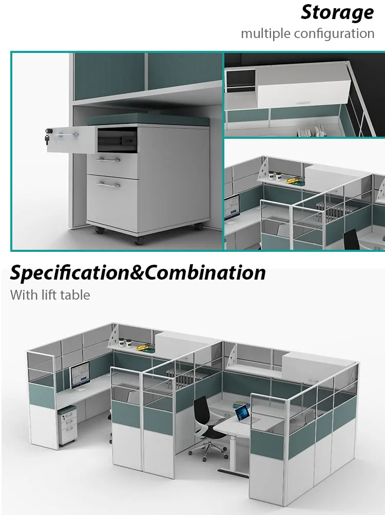 Modern Design Office Call Center Workstation Cubicles