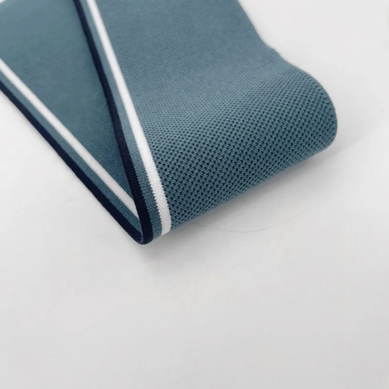 High Quality Flat Weave Jacquard Rib Cotton Collar Neckline Knitting ...