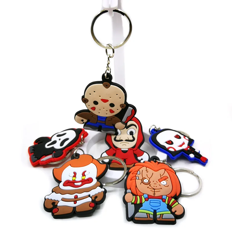 Pvc Keychain Horrible Movies Cartoon Character Key Holder Horror Series ...