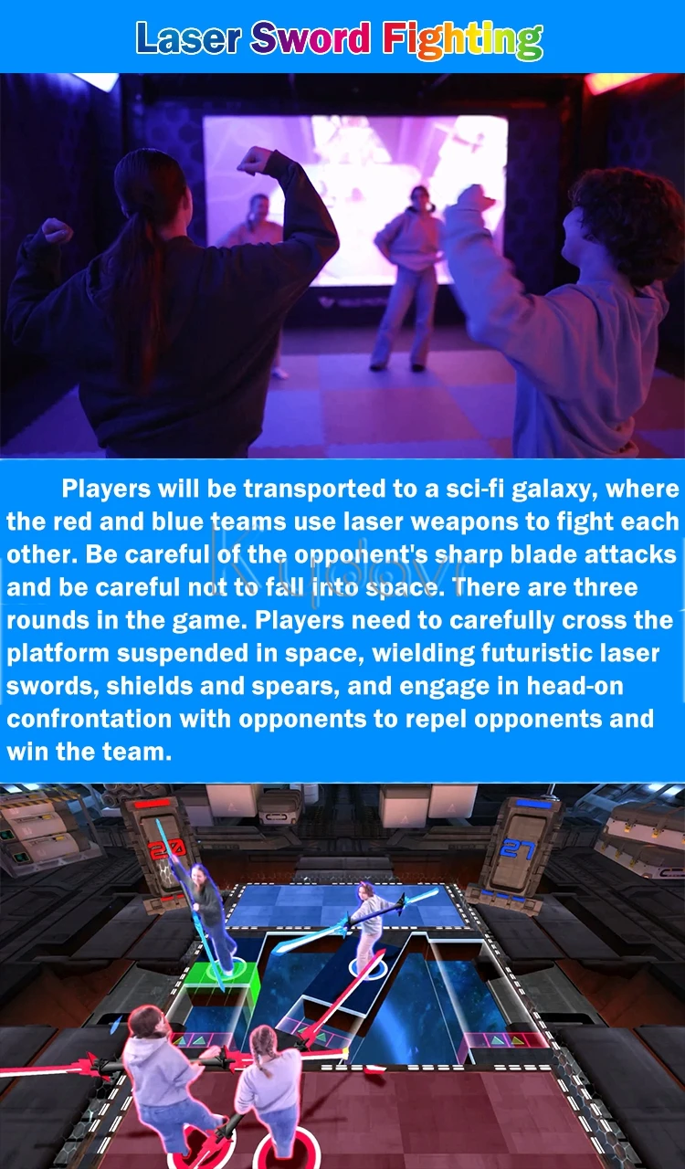 Indoor Adventure Parks Kydavr Activate Interactive Laser Sword Floor ...