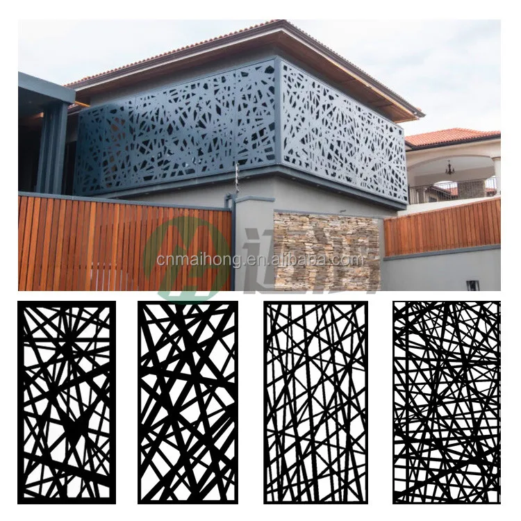 Modern Architectural Laser Cut Aluminum Screens for Offices