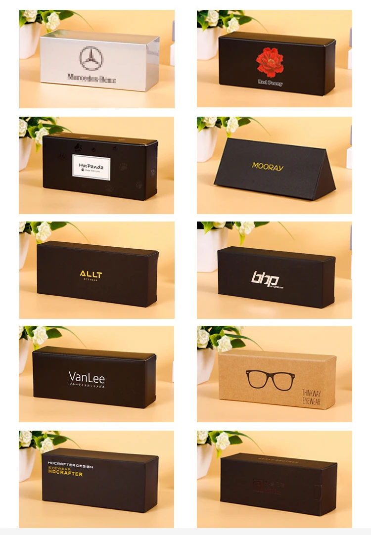 Custom Logo Eyewear Paper Box Set Packaging for Sunglasses
