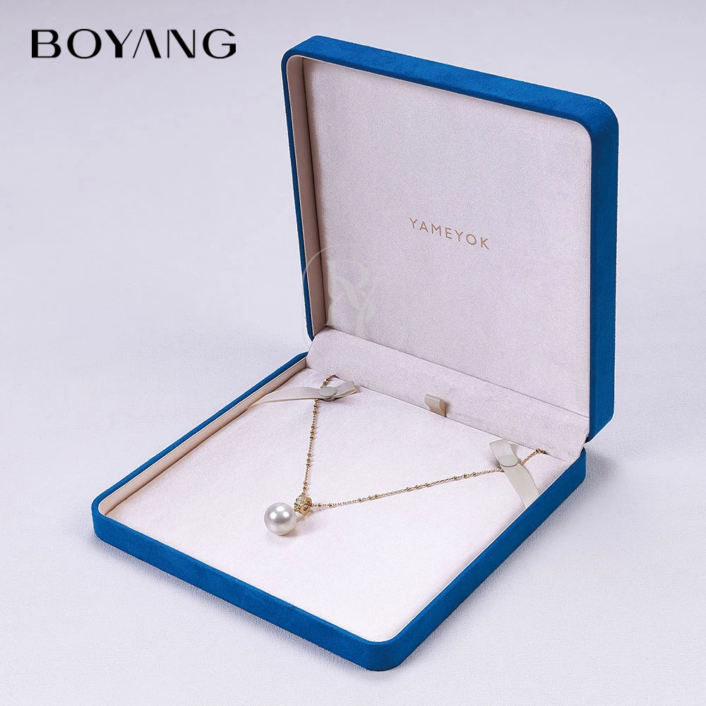 Custom Newest Luxury Blue Ring Necklace Bracelet Packaging Plastic ...