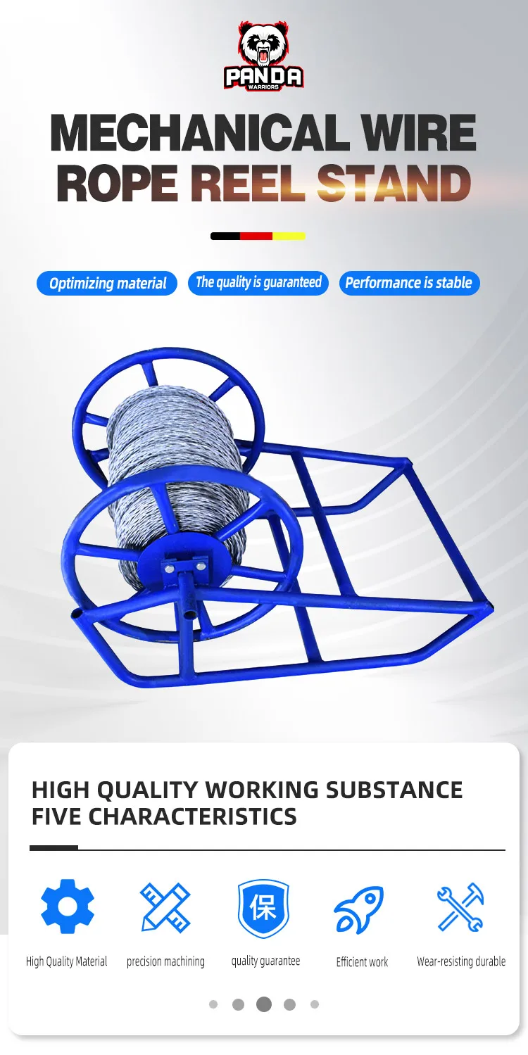 Mechanical Wire Rope Reel Stand Are Designed As A Rack For Storing And ...