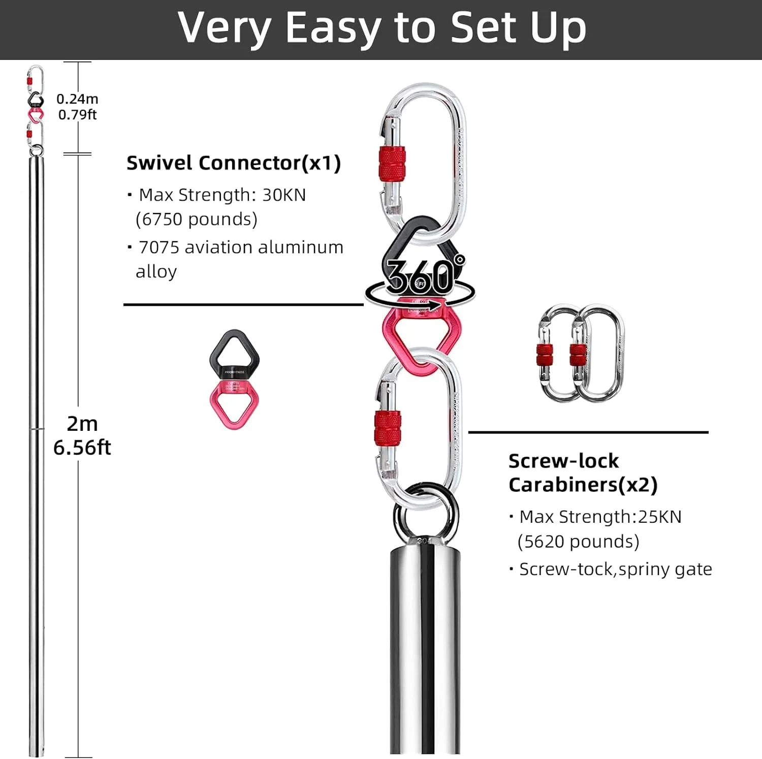 Fly with Fun - Portable Dance Pole for Home Gym Workout