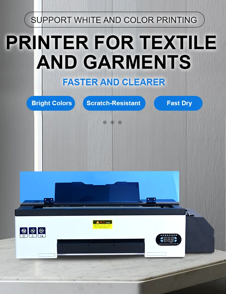 Dtf L1800 A3 Uv Dtf Flatbed Transfer Printer Dtf White Ink Circulation ...