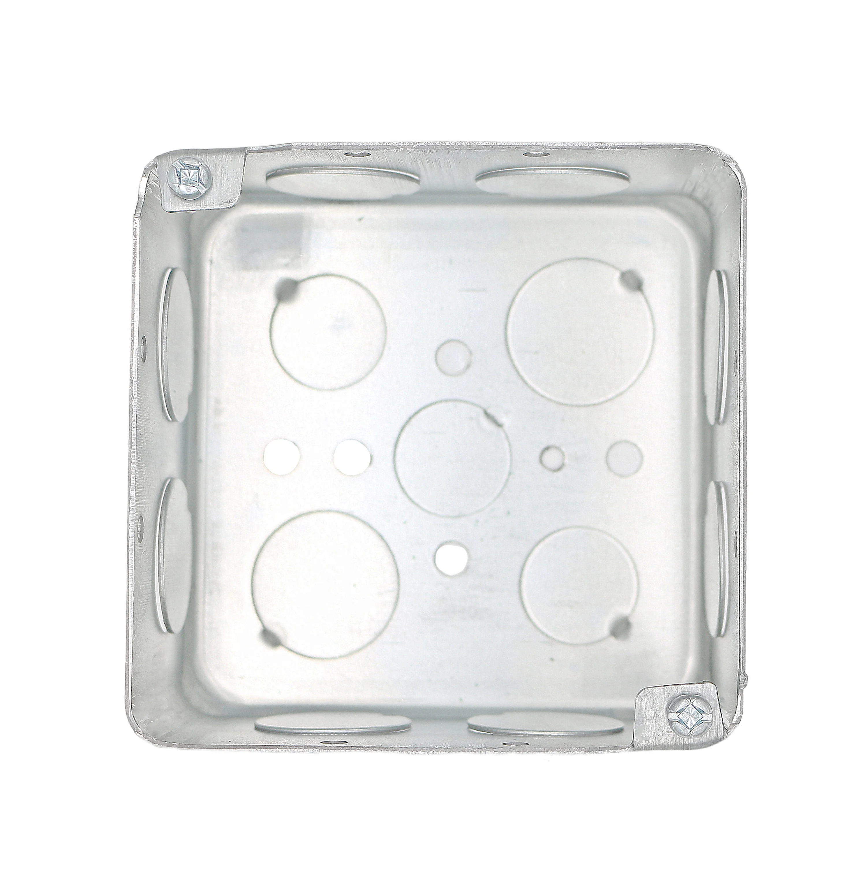 4" Square Electrical Metal Outlet Box Drawn Box 52171 - Buy 2-1/8" Deep ...