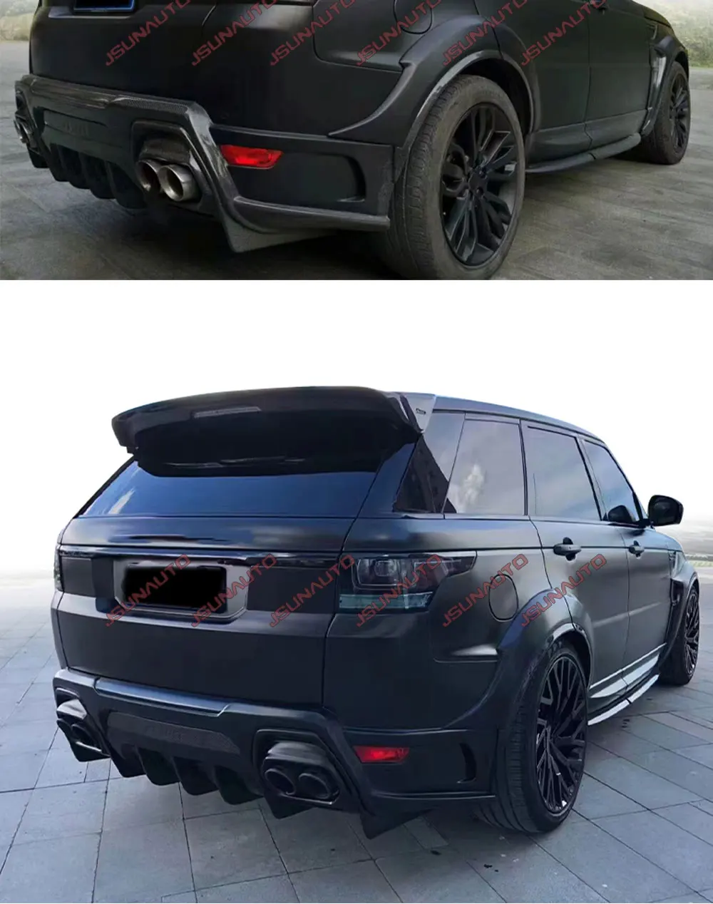 Factory Supply For Range Rover Sport Asp Style Carbon Front Rear Bumper ...