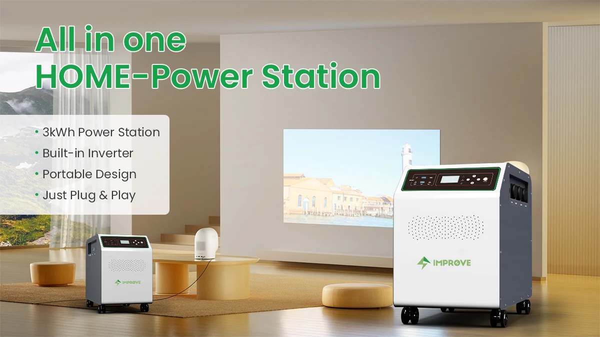 3KW All in One Power Station - Smart Solar Backup Battery