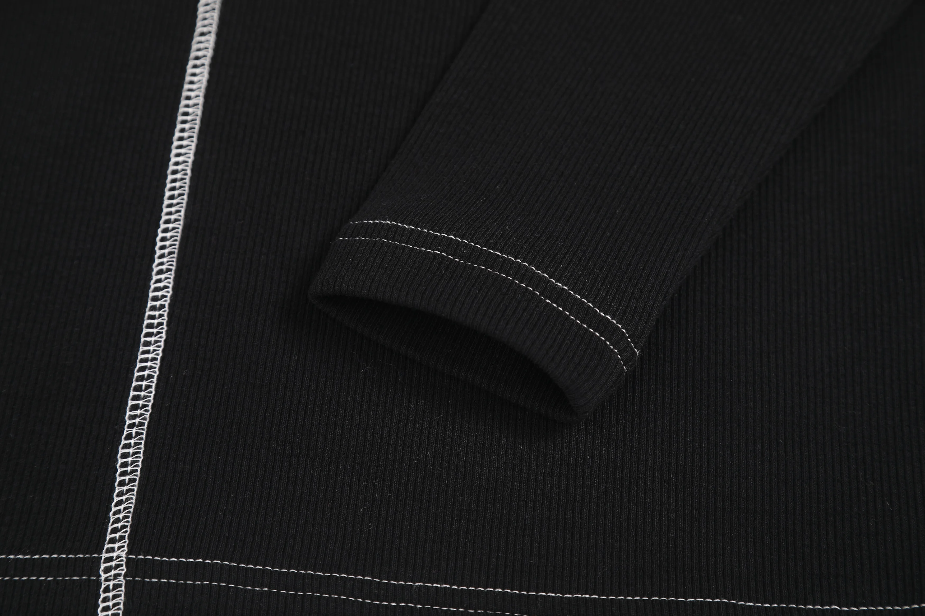 Women Clothing Ladies Rib Shirt Casual Spandex Soft Textile Crew Neck ...