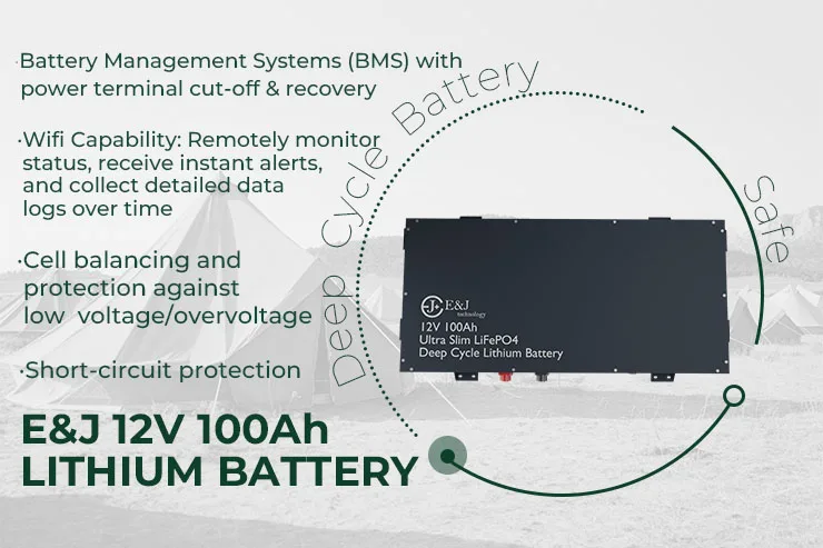 12v 100ah Lithium Iron Phosphate Battery for Rvs & Vehicles