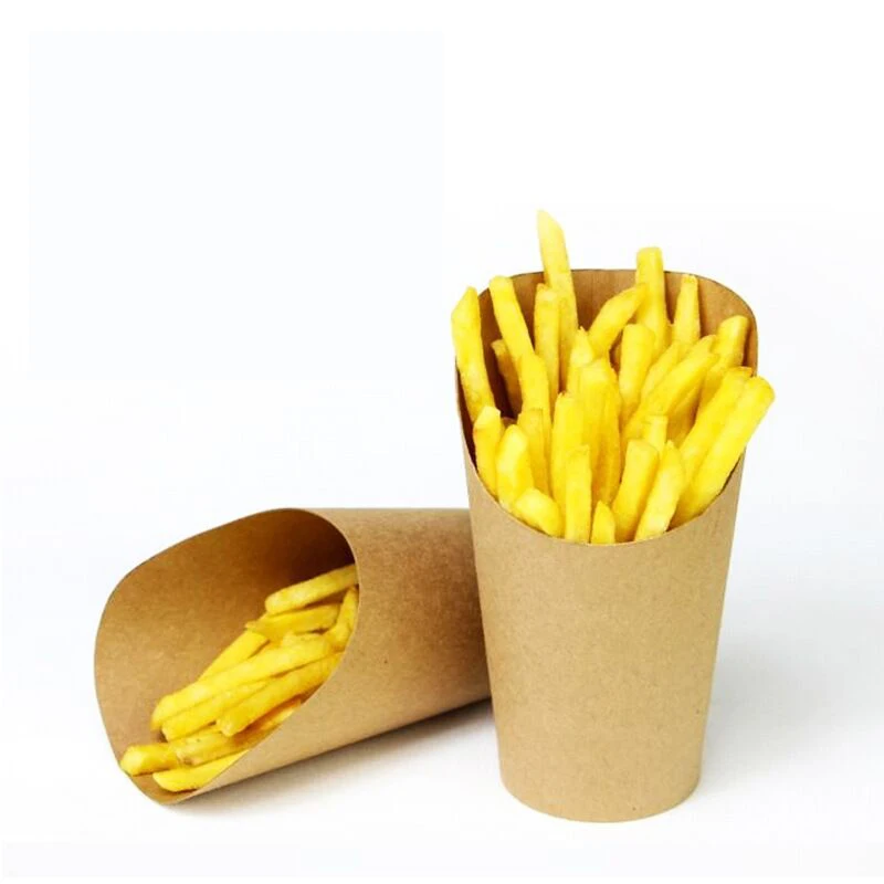 Customized Potato Chips French Fries Packaging Box Disposable Food ...