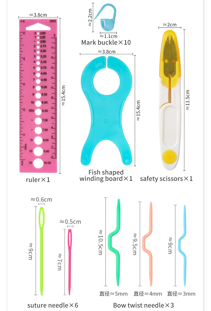 JP Portable Crochet Needle Sets - Starter Kit for Beginners