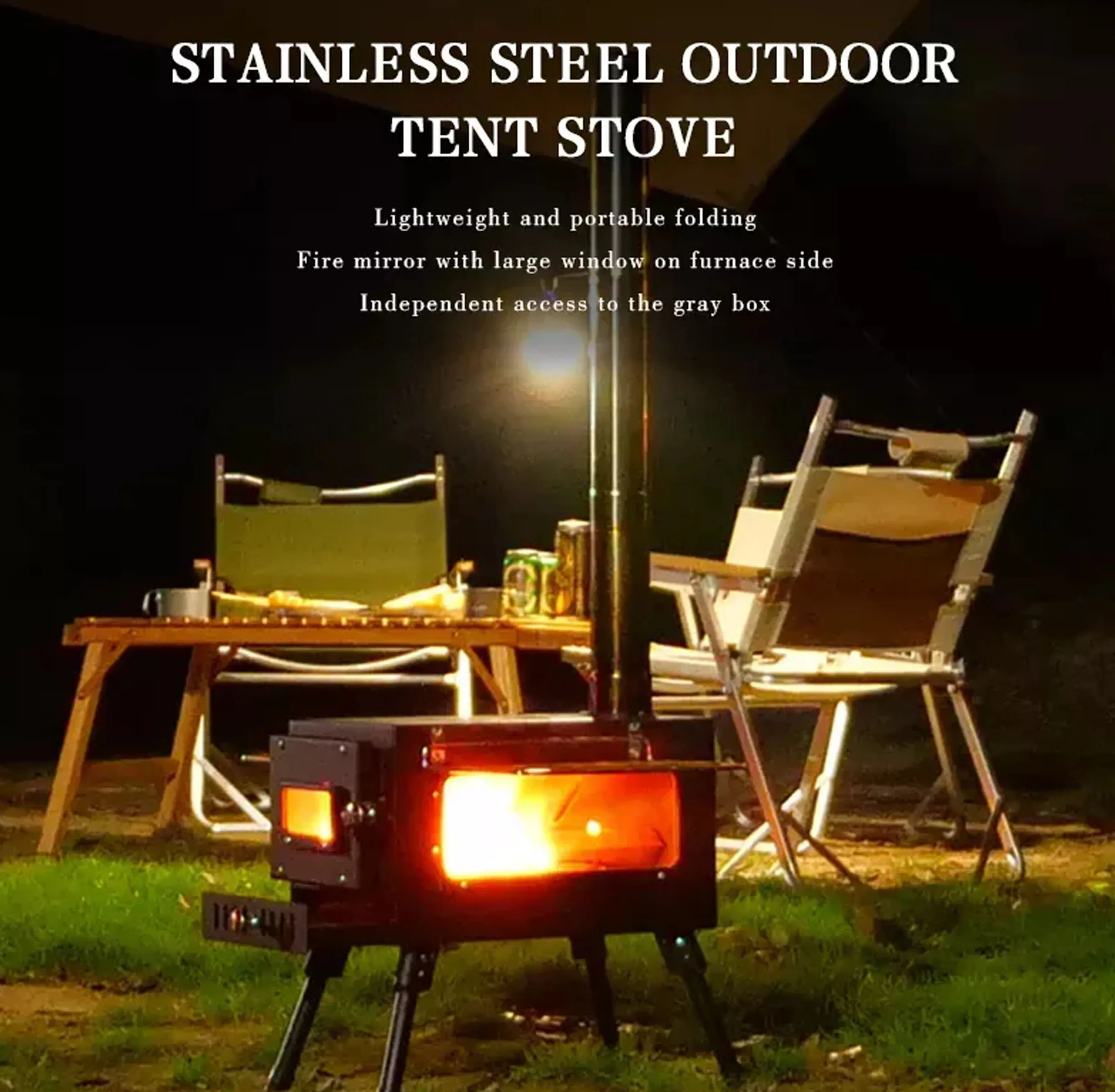 Smokeless Charcoal Cooking Portable Outdoor Home Camping Stove With ...