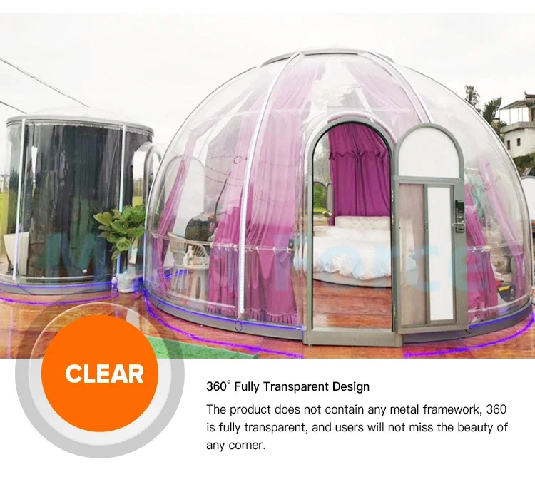 Main Force Outdoor Pc Bubble Geodesic Igloo Gardent Resort Hotel Camp ...