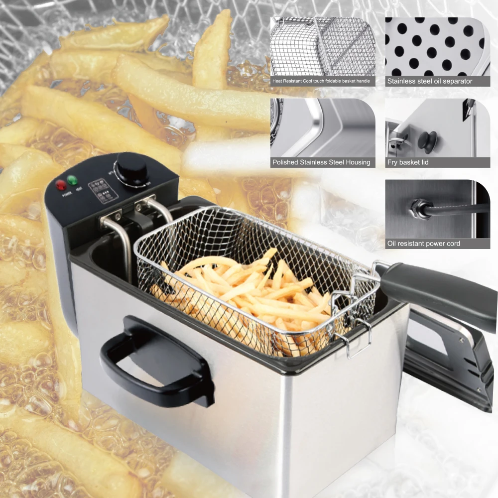 Superior Quality Immersion Oil Fryer - 3.5L Electric Deep Fryer