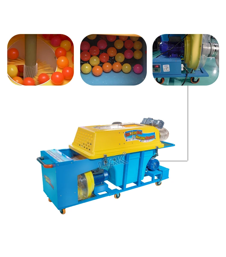 Indoor Playground Pit Dry Ball Cleaning Washing Machine Automatic Ball ...