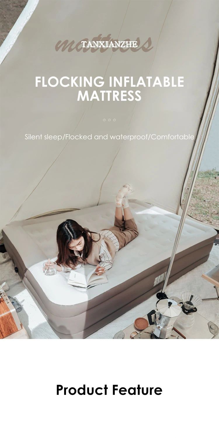 Twin Double Self Inflatable Air Mattress Bed With 220v Built-in ...