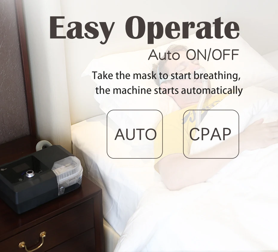 Bmc G2sa20 Auto Cpap Sleeping Apnea Machine With Breathing Full Face ...