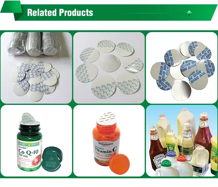 Easy Peel Lift Peel Aluminum Foil Induction Seal Liner/wad For Pet/pe ...