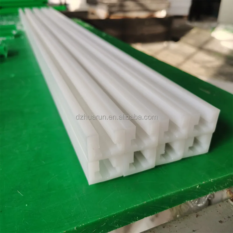 T-type Uhmwpe Plastic Conveyor Chain Annular Guide Rail In Polyethylene ...
