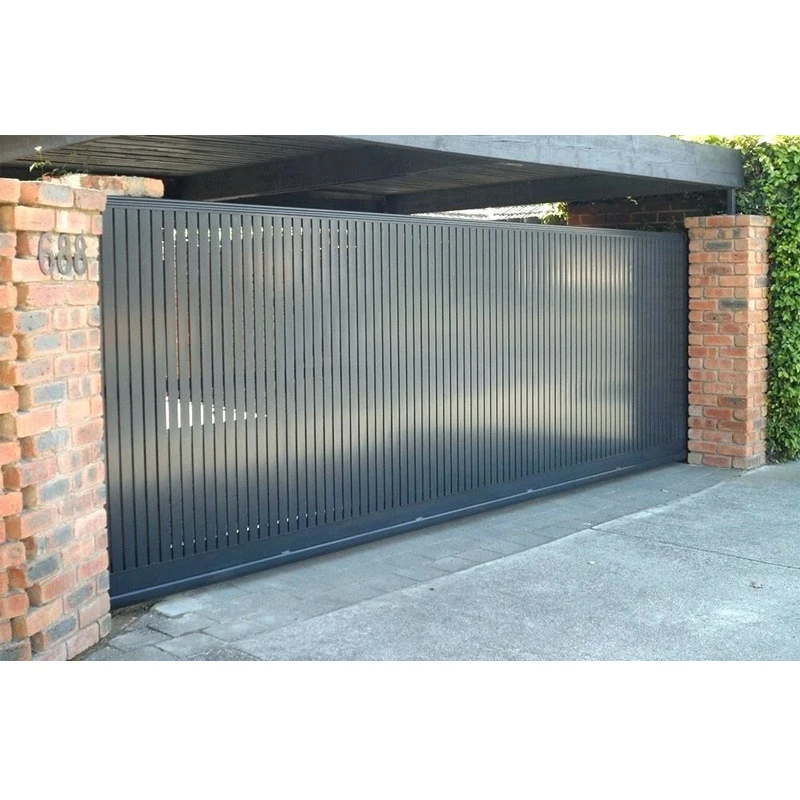 Aluminum Metal Garden Guide Rail Nice Main Gate Design Remote Control ...