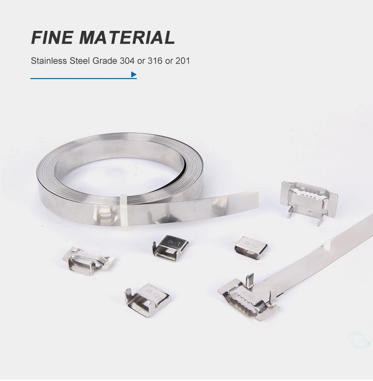 Adjustable Ss304 Ss316 Metal Packing Strapping Stainless Steel Banding ...