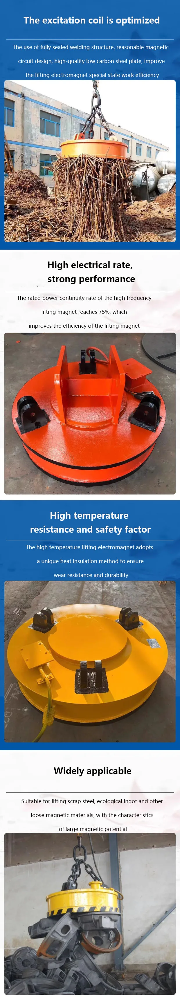 Crane Electromagnet For Lifting Scrap Iron Electromagnet Lifting Magnet ...