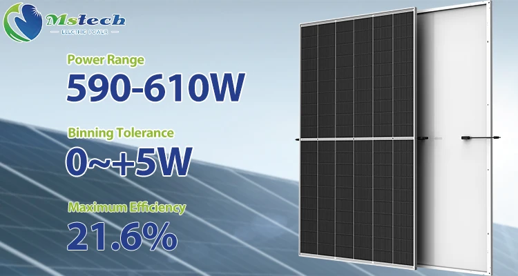 Mstech Pv Modul Fotovoltaische Modules Panelen 590w 595w 600w 605w 610w Los Paneles Solares ...