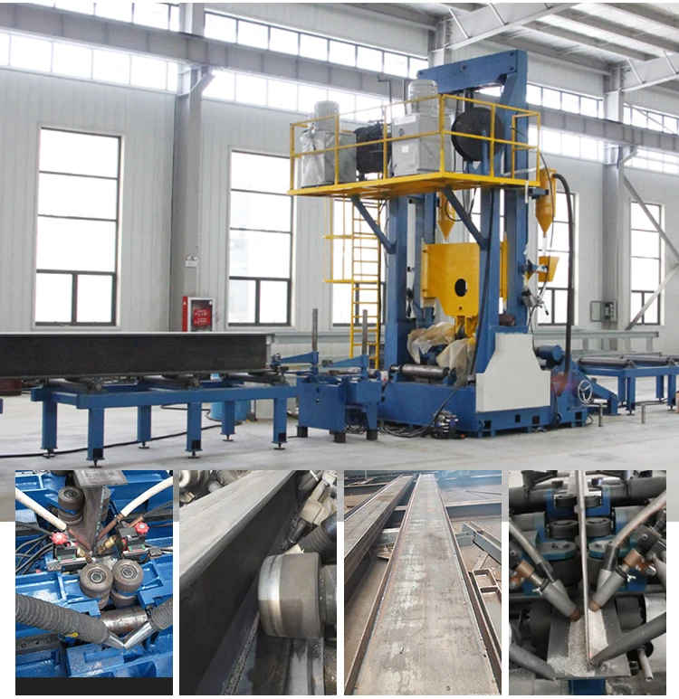 H Beam I Beam T Beam Assembly Welding Straightening Machine