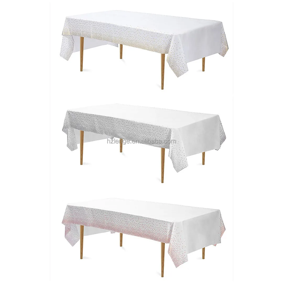 PEVA Plastic Table Cover Waterproof Oilproof Disposable Tablecloth 137 ...