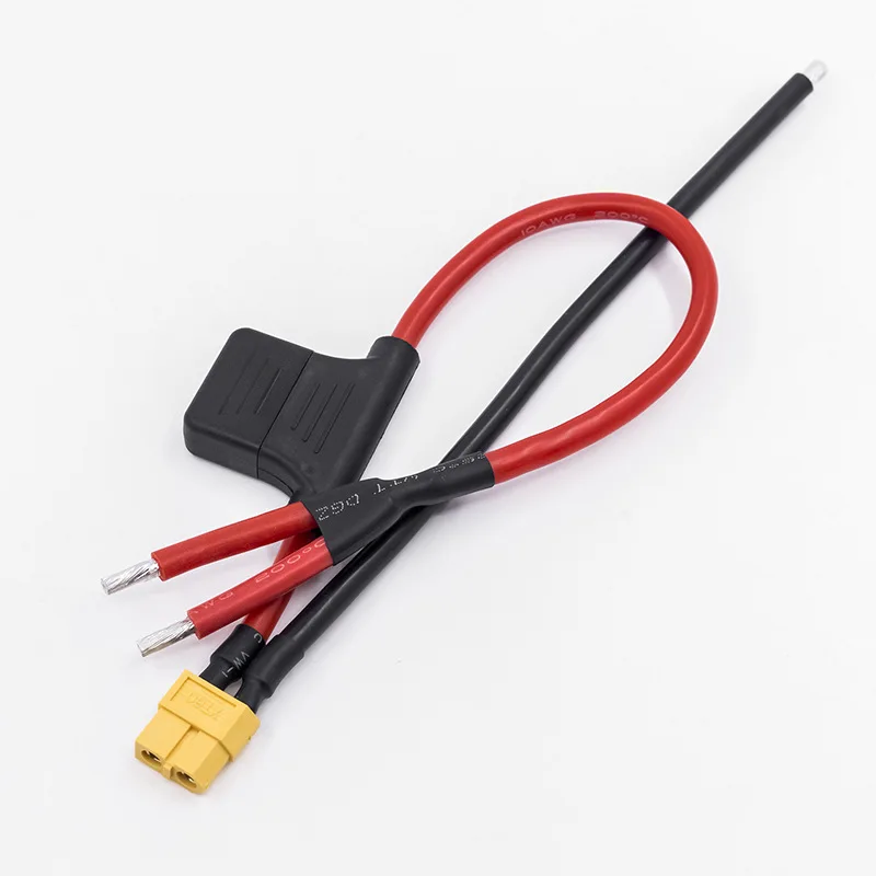 XT60U Connector Extension Cable with Waterproof Fuse Holder
